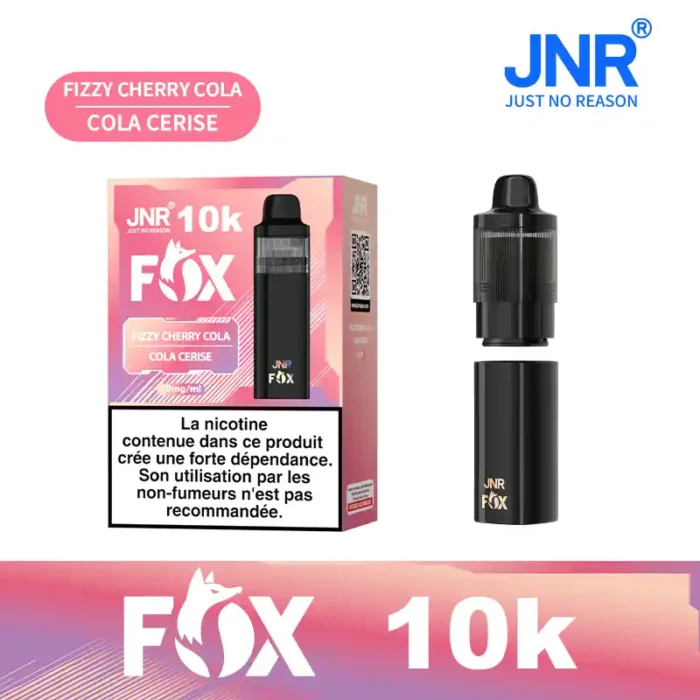 Jnr Vape Fox 10000 Puffs disposable vape 10ml refillable e-liquid ...